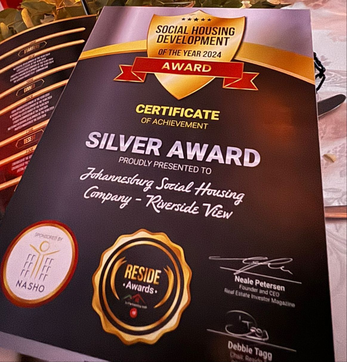 JOSHCO Wins Silver Award for Riverside View Project at the Reside ...